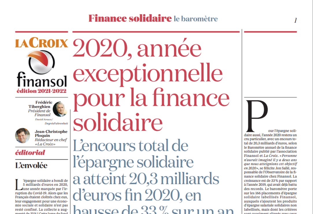 Baromètre de la finance solidaire 2021-2022 | FAIR - Finance à impact ...