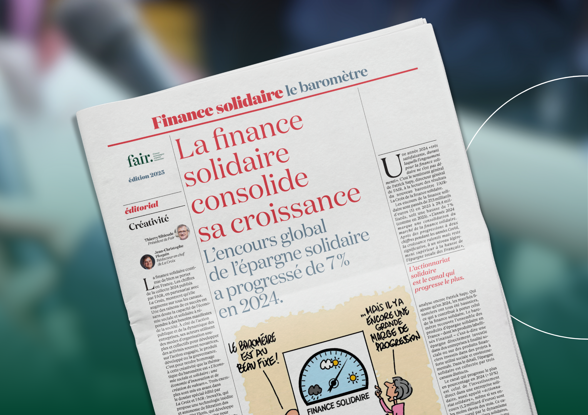 23e édition du Baromètre de la finance solidaire 2025 : + 2 milliards d ...